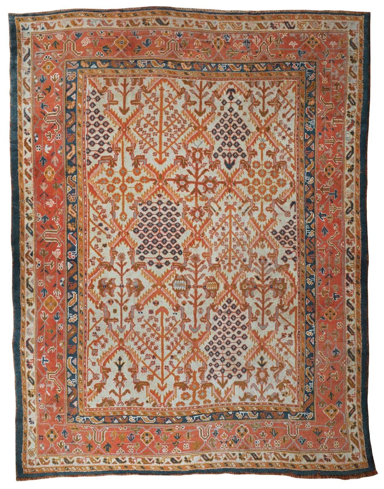 Antique Ushak carpet - Farnham Antique Carpets